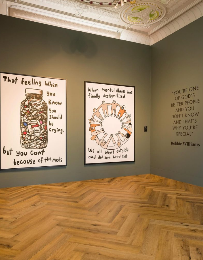 Robbie Williams Presenta su Exposición "Confessions of a Crowded Mind ...